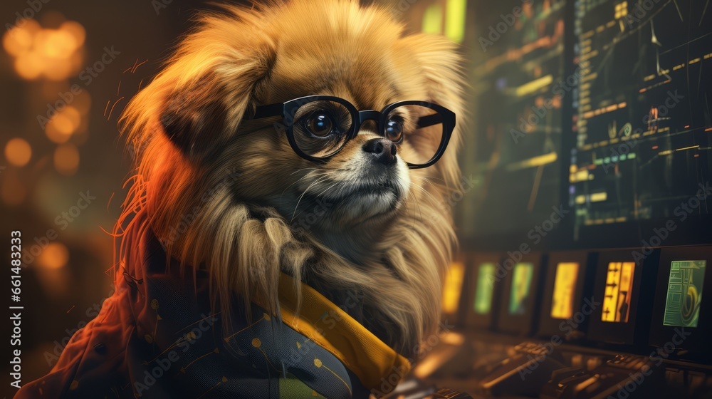 Dog Pekingese developer. Pekingese Dog programmer. Horizontal banking ...