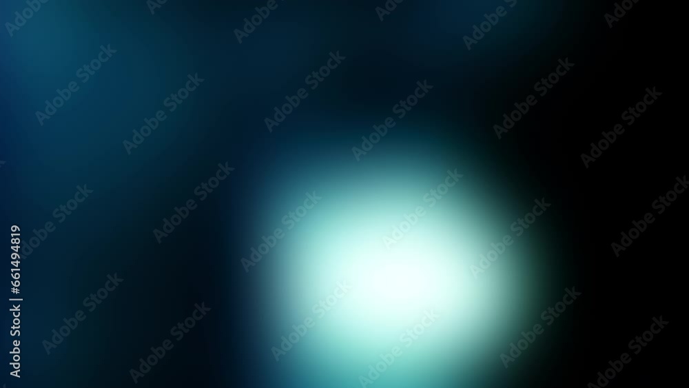 4K abstract de-focused light Blue Light Leak gradient background loop ...
