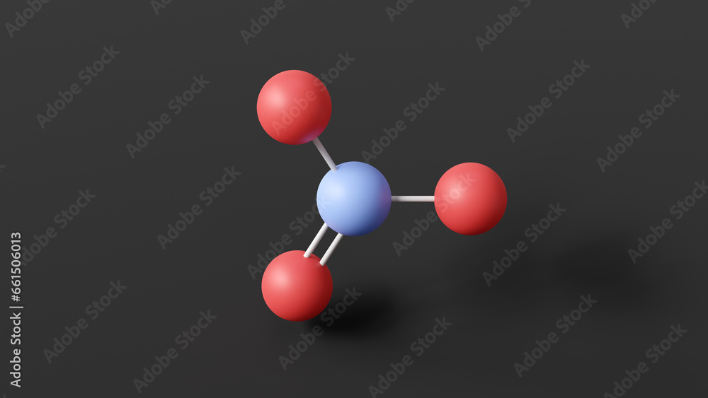 nitrate molecule, molecular structure, polyatomic ion, ball and stick ... nitrate molecule, molecular structure, polyatomic ion, ball and stick ...