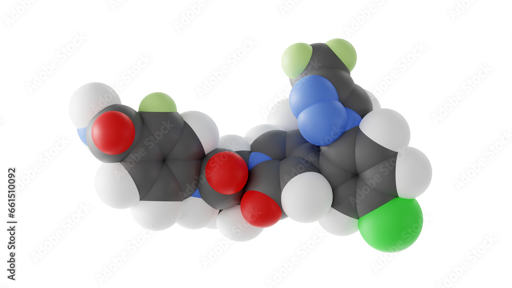 asundexian molecule, inhibitor of factor xia, molecular structure ...