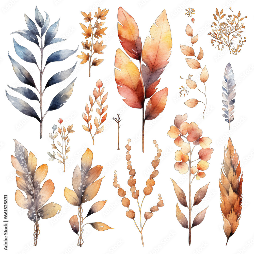 Watercolor Flower Clipart Set: Realistic Floral Illustrations for ...