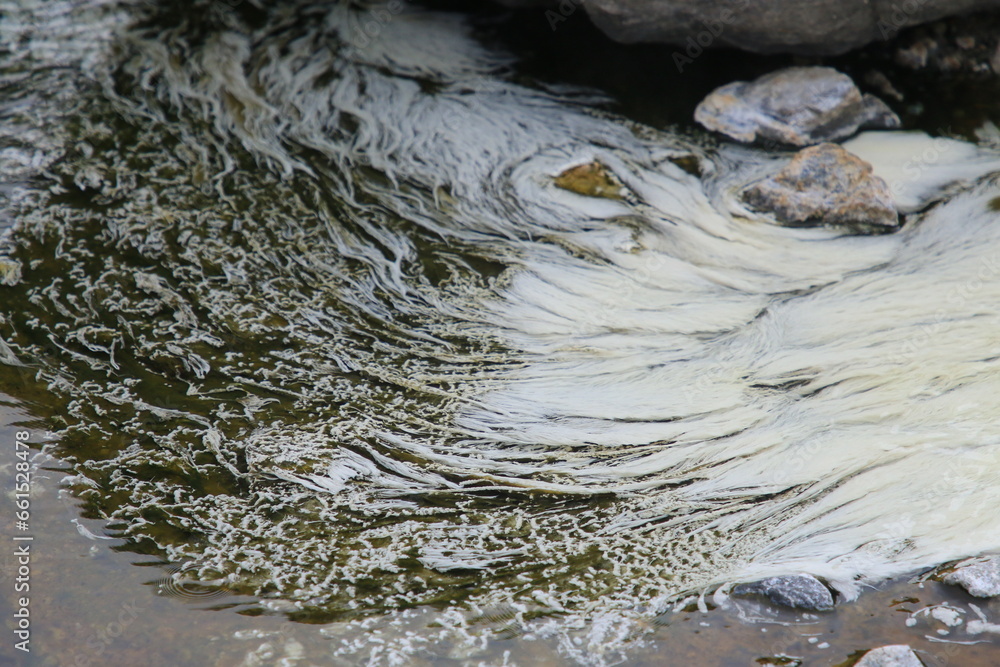 Algae in Hot Springs and fog in Chae Son National Park, Lampang ...