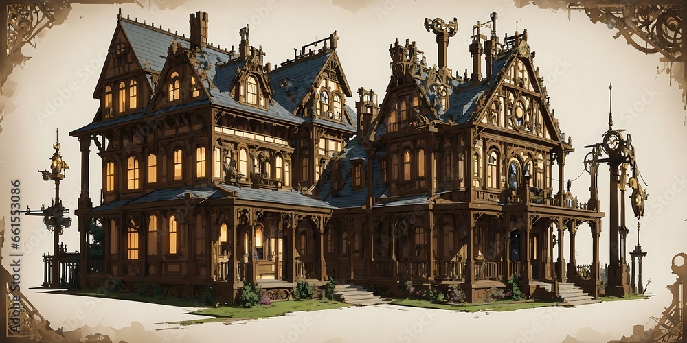 Uncover the magic of a clockwork house in a neo-Victorian wonderland ...