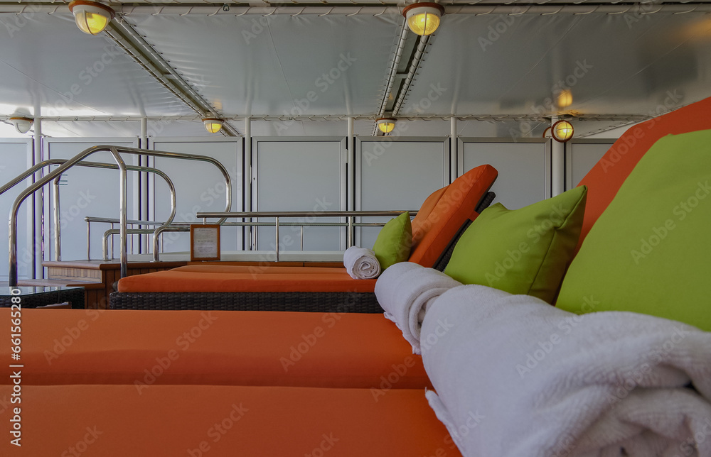 Outdoor swimmingpool with hot tub whirlpool inside thermal suite in spa ...