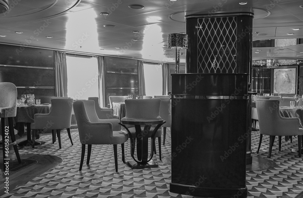 Elegant ocean view dining room a la carte restaurant onboard luxury ...