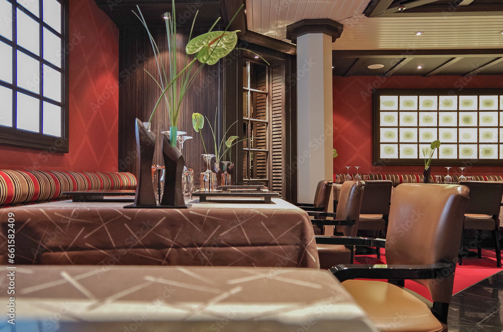 Elegant ocean view dining room a la carte restaurant onboard luxury ...