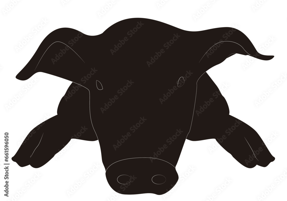 Icono de un cochino, cerdo, puerco o ganado porcino Stock Vector ...