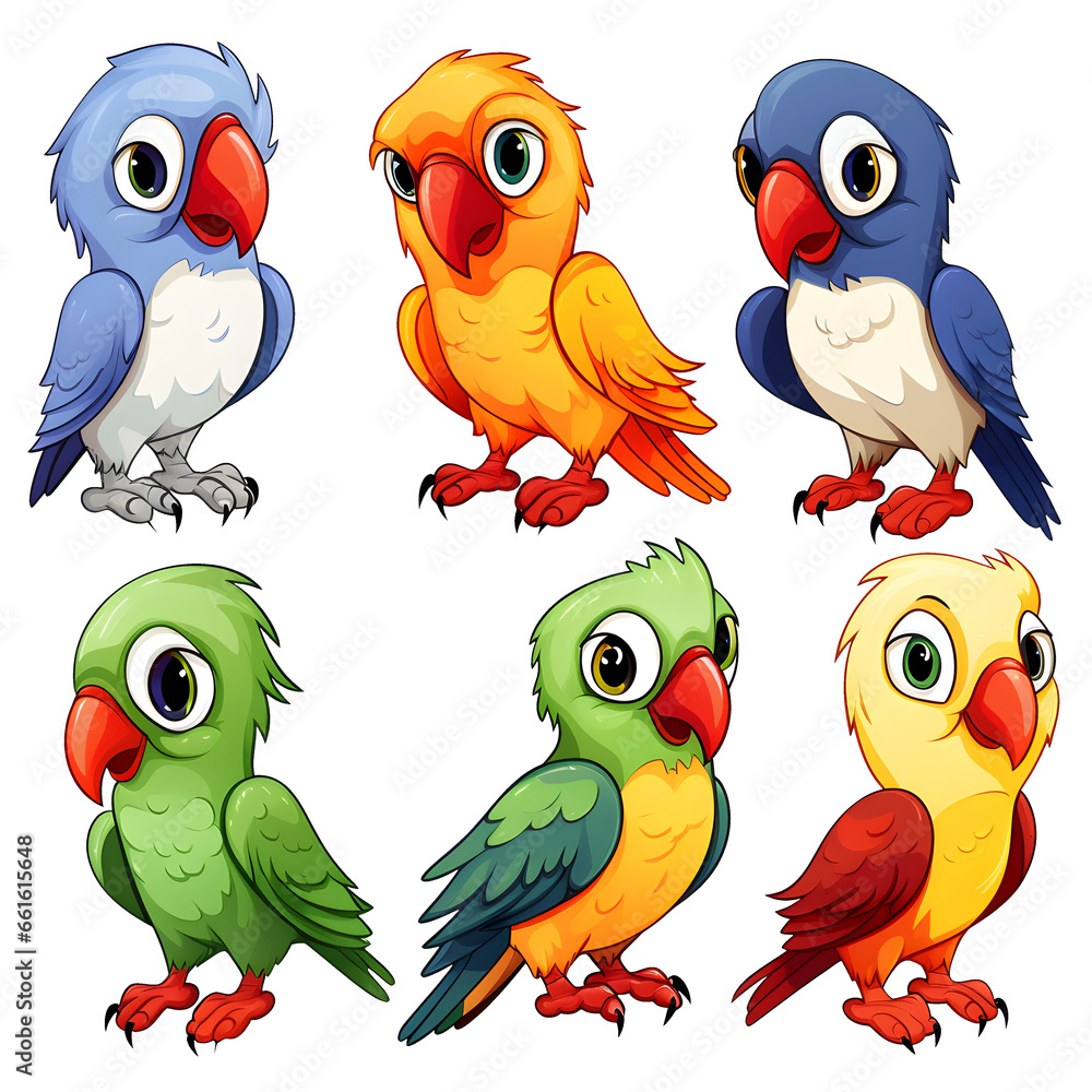 cartoon clipart of Parrots, culture clipart, transparent background ...