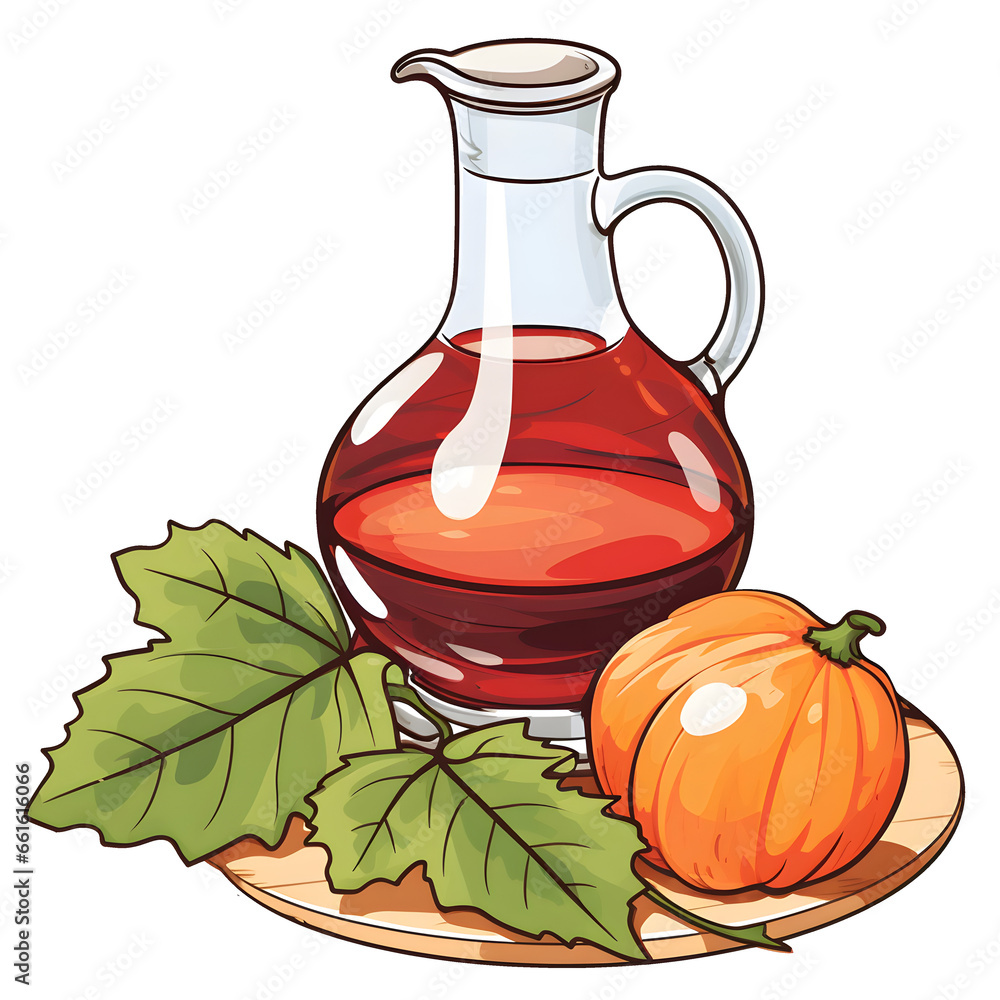cartoon clipart of maple syrup, food clipart, transparent background ...