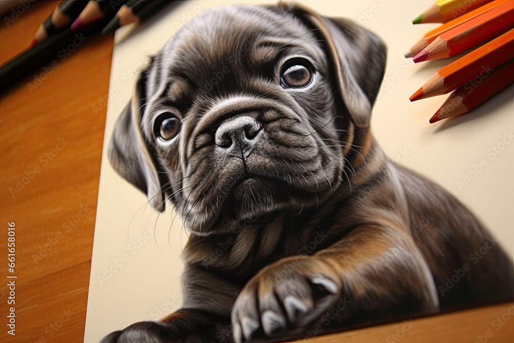 Step-by-Step Tutorial: Pug Drawings - Learn How to Draw a Perfect Pug ...