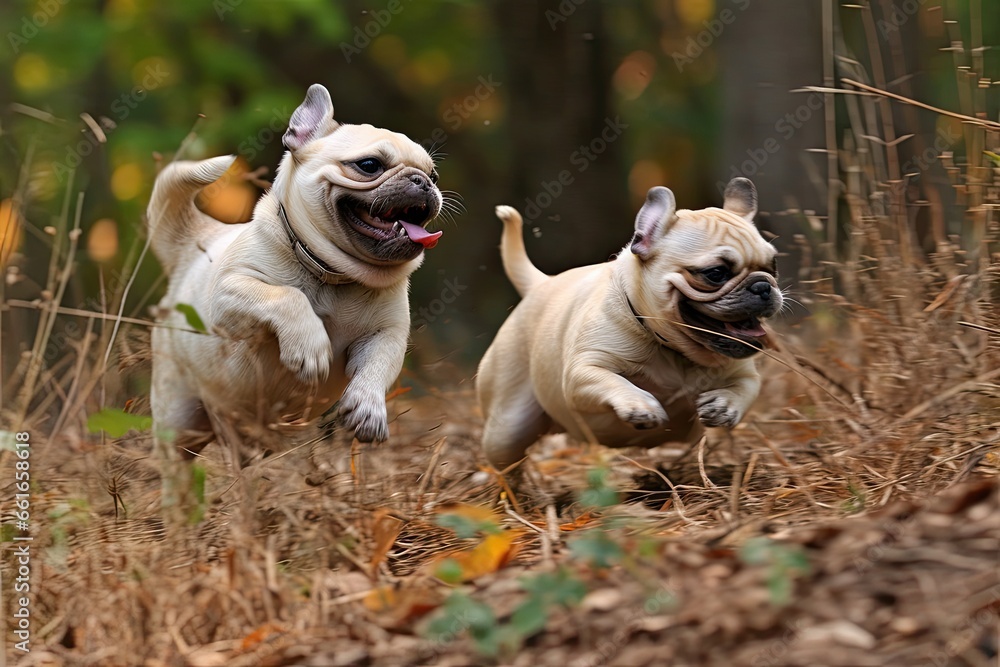 Pug Pics Series: Playful Pugs Catching Their Tails in Adorable Moments ...