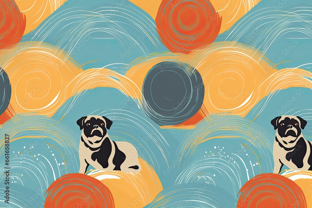 Pug Wallpaper: Vibrant and Unique Backgrounds with Different Pugs - A ...