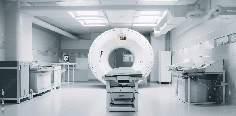 Futuristic, advanced mri or ct scan medical diagnosis machine at ...