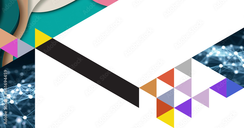 Ultra modern design collage style abstract background with copy space ...