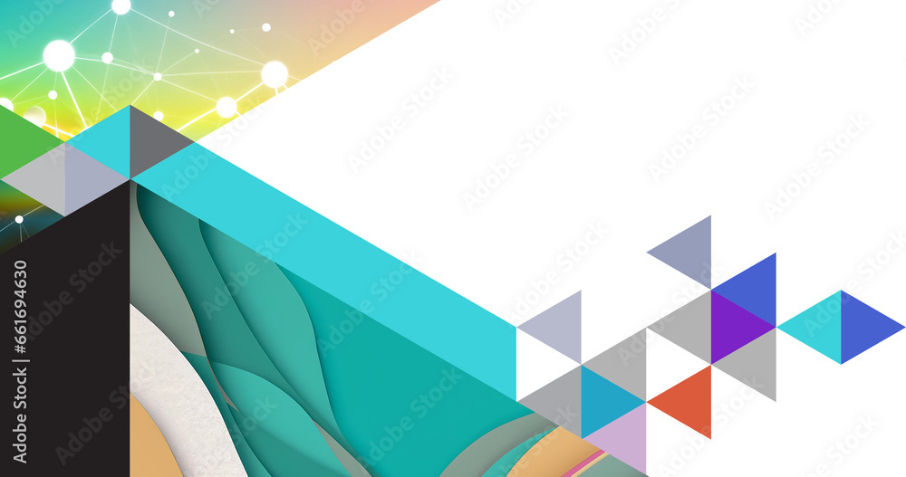 Ultra modern design collage style abstract background with copy space ...