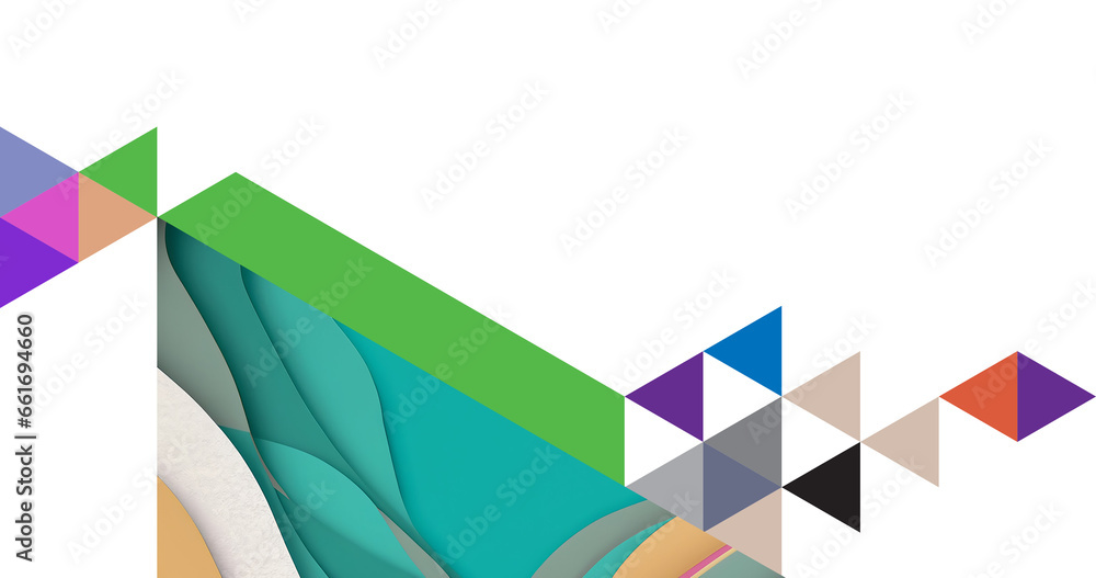 Ultra modern design collage style abstract background with copy space ...