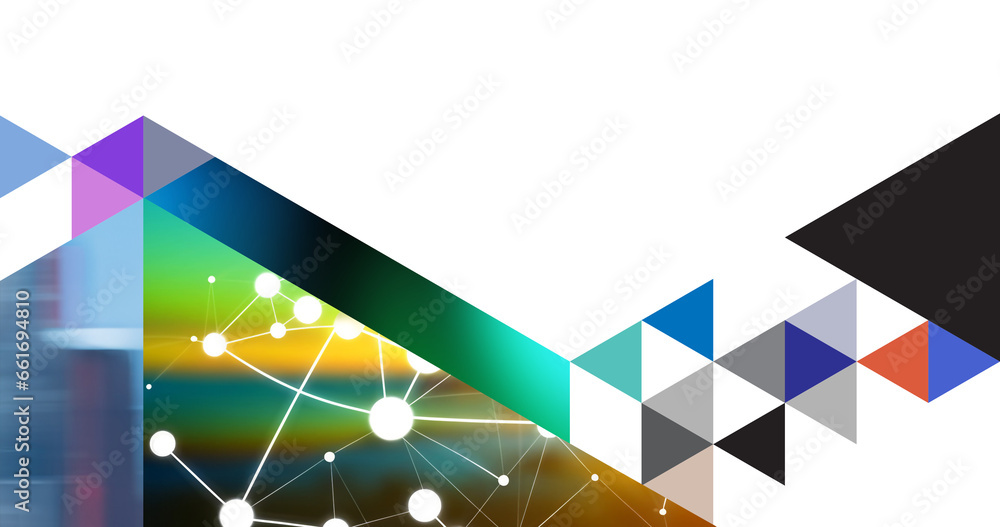 Ultra modern design collage style abstract background with copy space ...