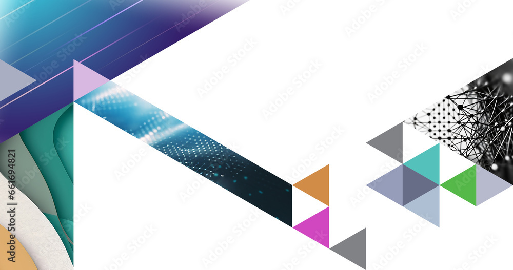 Ultra modern design collage style abstract background with copy space ...