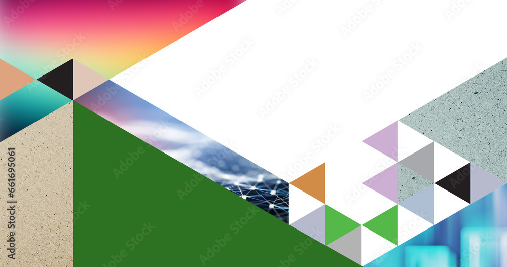 Ultra modern design collage style abstract background with copy space ...