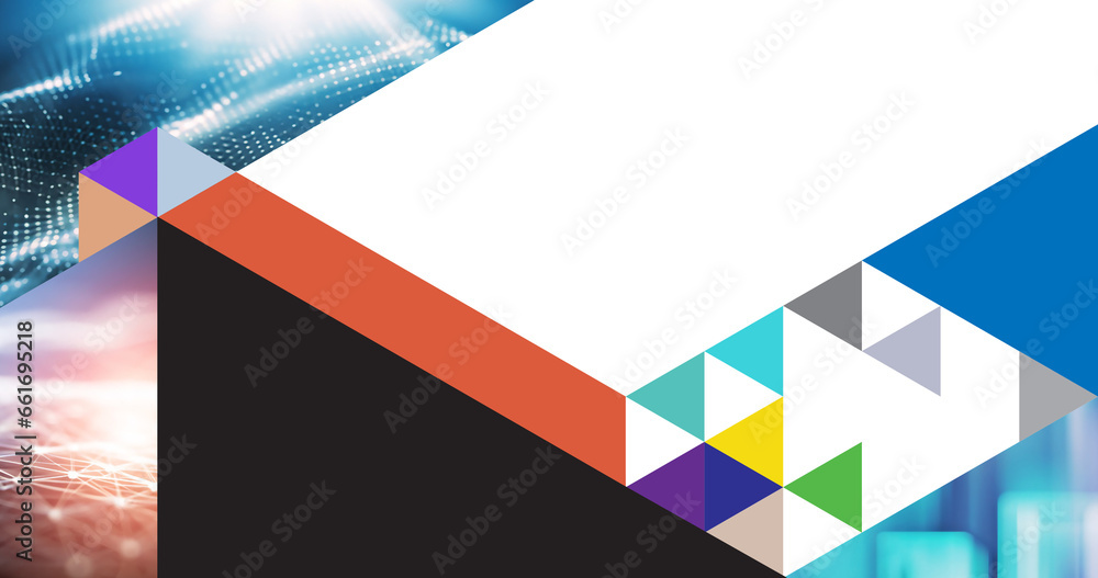 Ultra modern design collage style abstract background with copy space ...