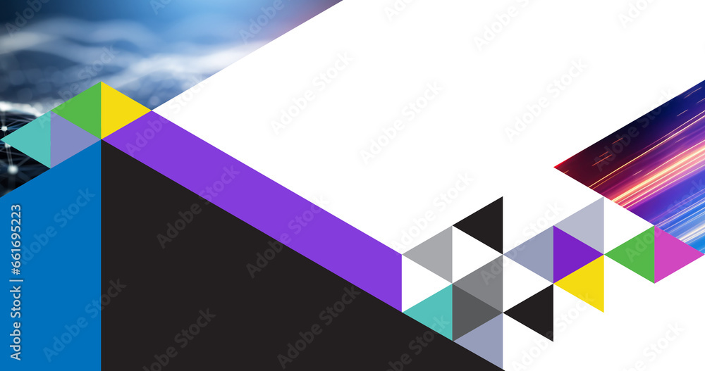 Ultra modern design collage style abstract background with copy space ...