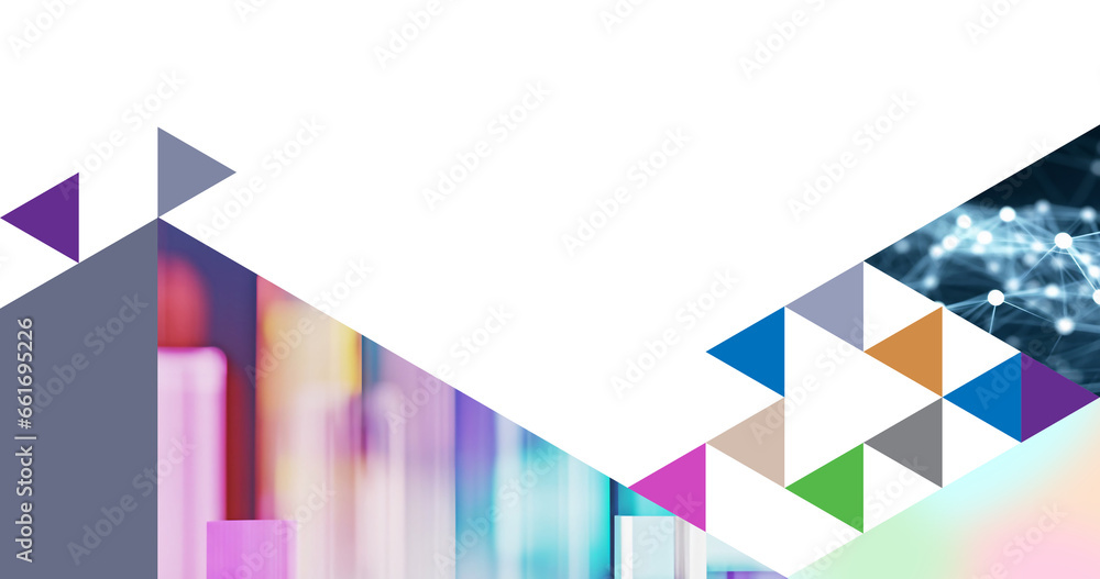 Ultra modern design collage style abstract background with copy space ...