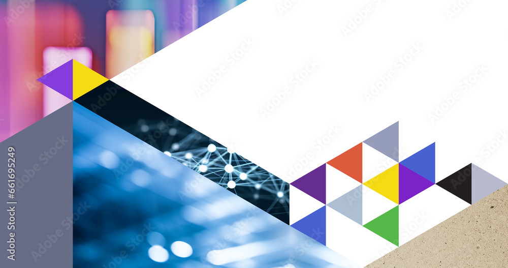 Ultra modern design collage style abstract background with copy space ...