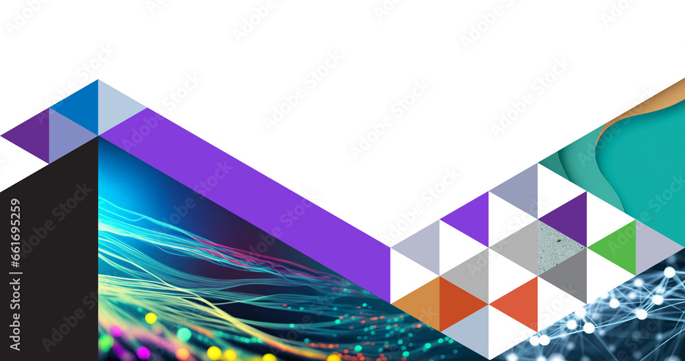 Ultra modern design collage style abstract background with copy space ...