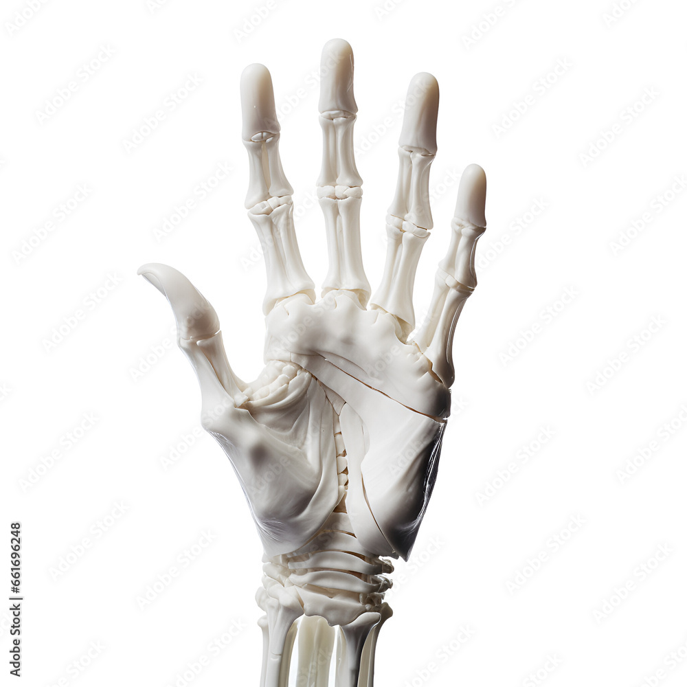 Realistic Style Skeleton Hand Halloween Skeleton Hand No Background ...