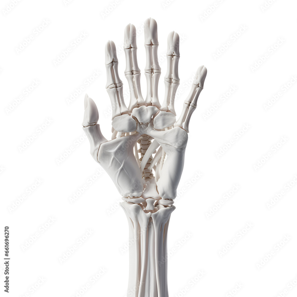 Realistic Style Skeleton Hand Halloween Skeleton Hand No Background ...