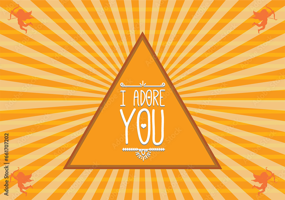 Digital png illustration of angels with i adore you text on transparent ...