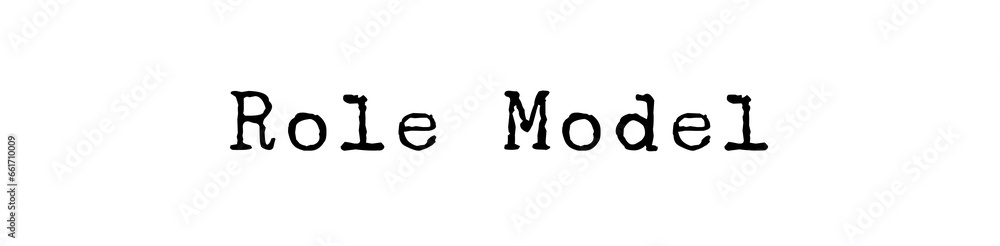 Digital png illustration of role model text on transparent background ...
