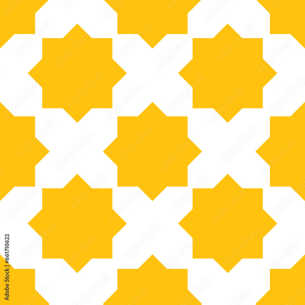 Digital png illustration of yellow pattern of repeated shapes on ...