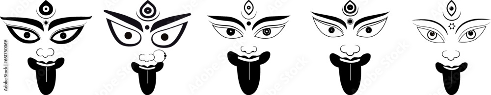 Happy Kali Puja, Goddess Kali Maa, on, Diwali, Kali Pooja background ...