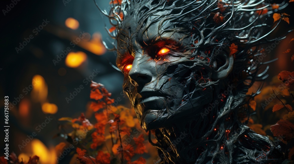 Ultra Detailed Complex Illustration Of A Corrupted Hu 3B7F7D ...