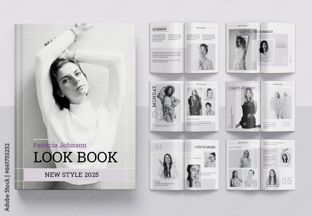 Look Book Layout Stock Template | Adobe Stock
