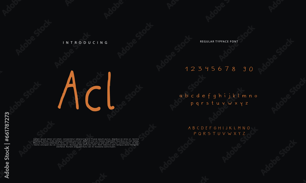 Handwritten Script font. Hand drawn brush style modern calligraphy ...