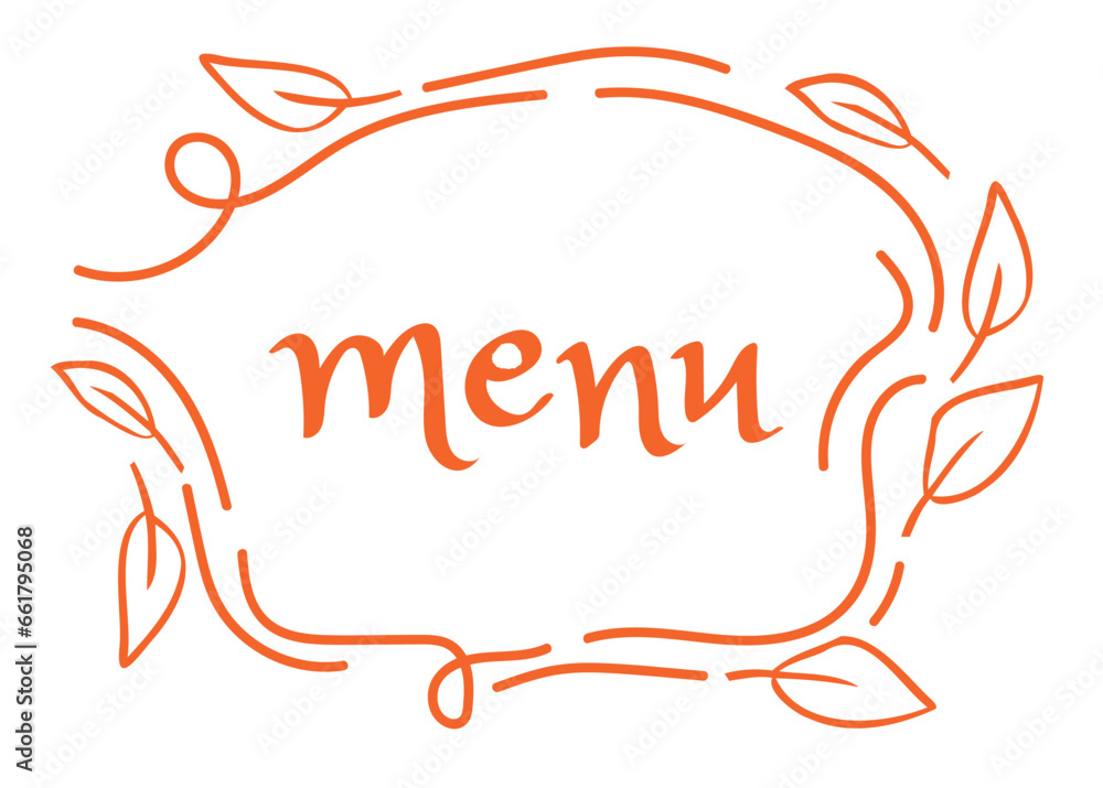 Restaurant menu design isolated on a white background. Vector ...