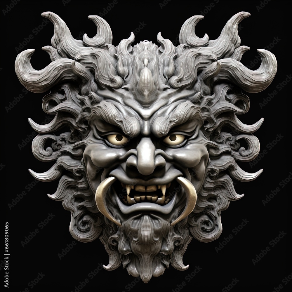 Ferocious demons in silver. Perfect for fantasy, high fantasy, book ...