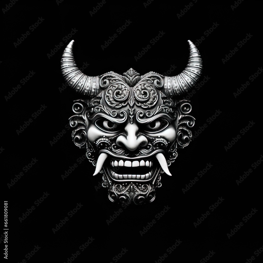 Ferocious demons in silver. Perfect for fantasy, high fantasy, book ...