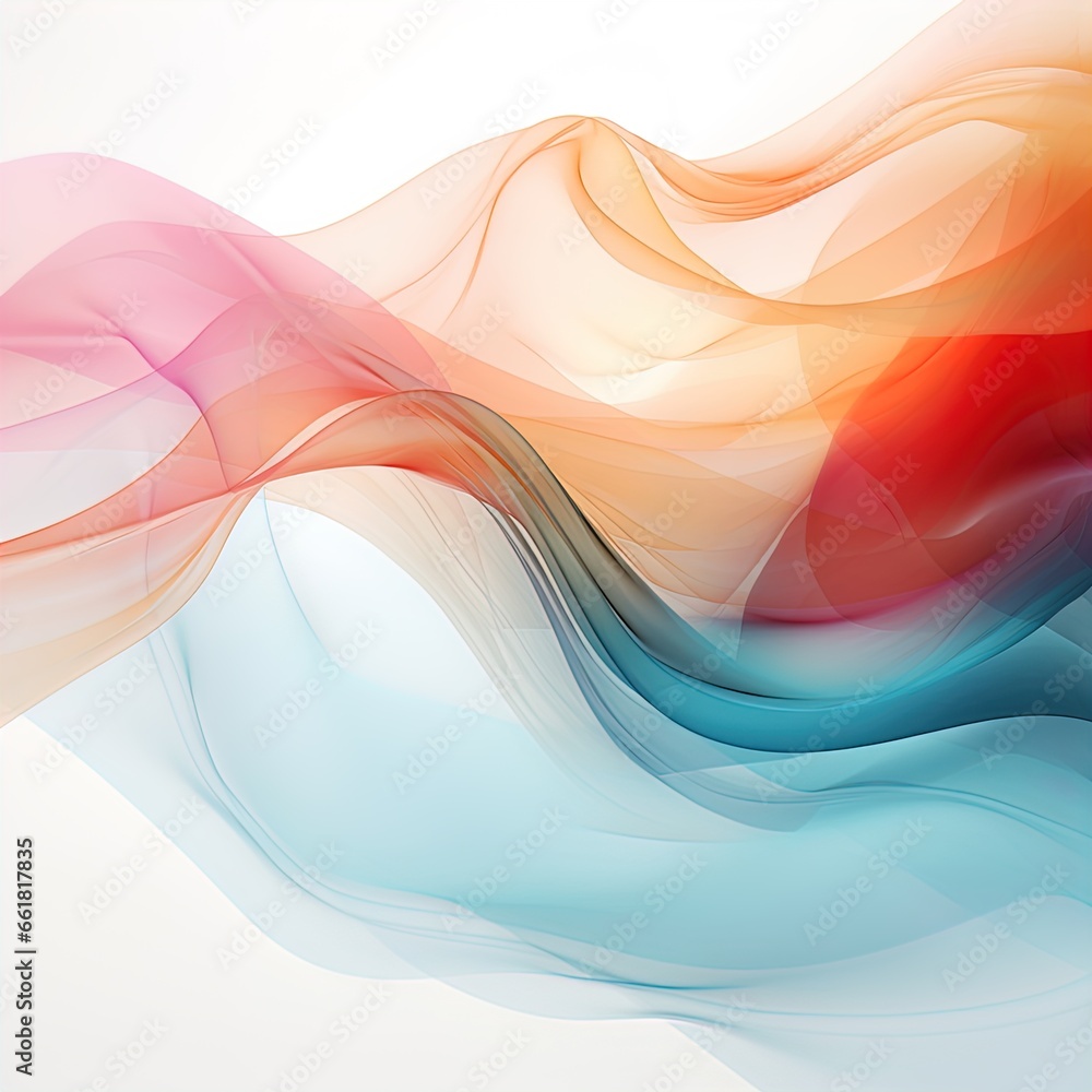 Abstract art that uses flowing lines and colors to create a dynamic ...
