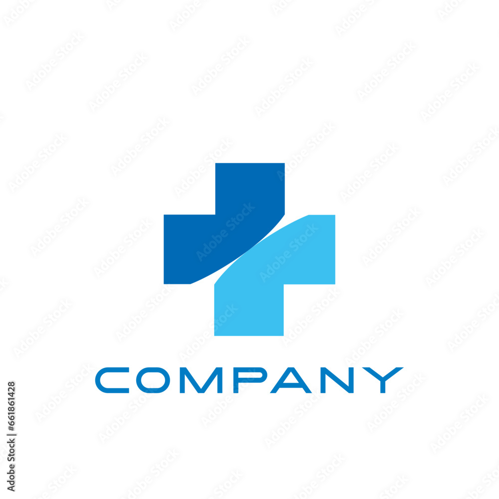 Medical plus heart love care hospital Logo Design, Brand Identity, flat ...