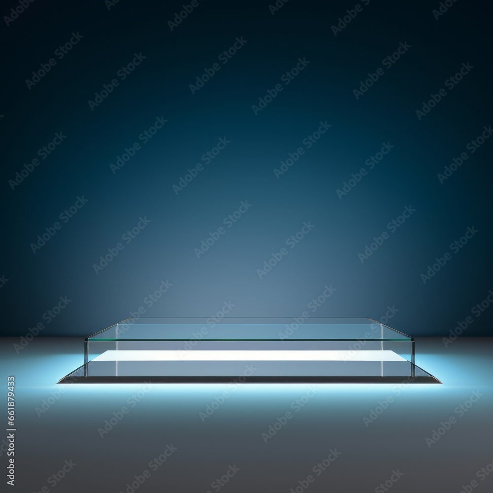 blank space glasses box display window showcase with copyspace studio ...