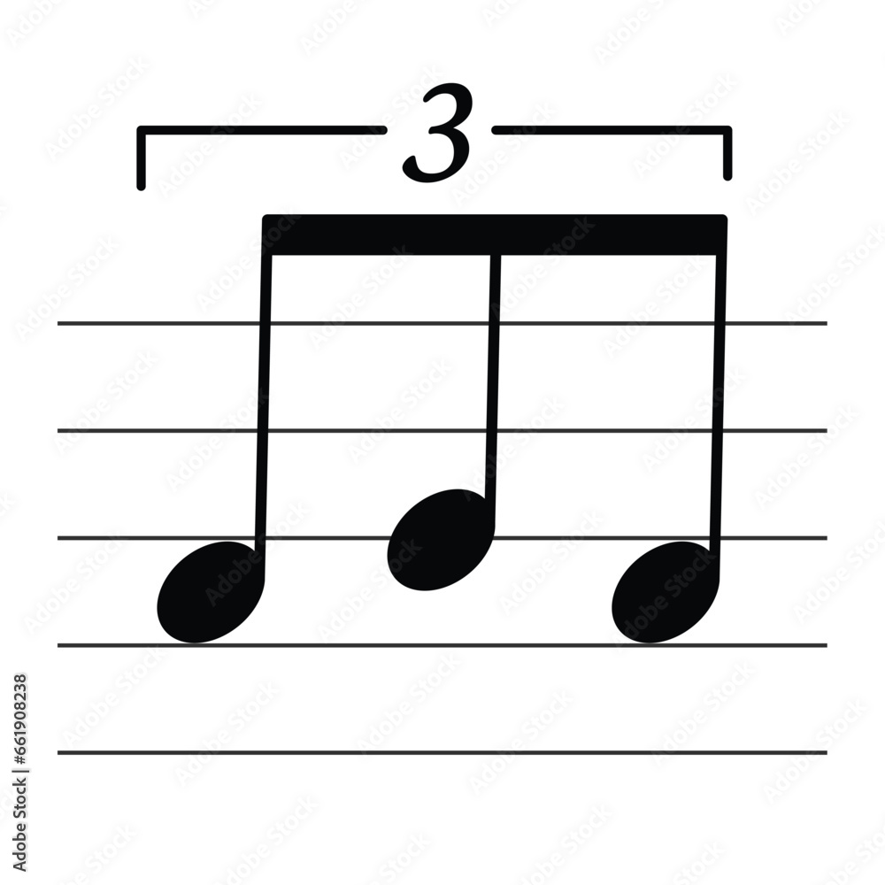 Note relationships symbol isolated on white background. Slur sign ...