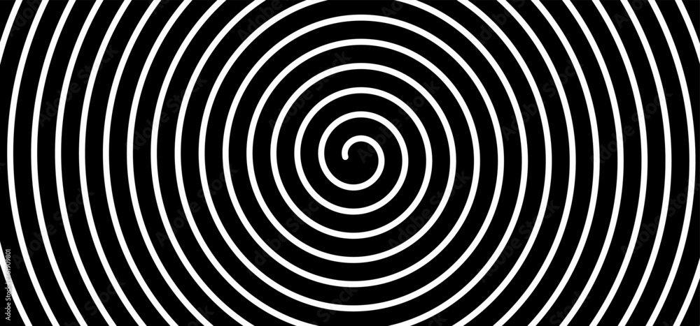Hypnosis, hypnotic spiral line pattern. Circles patroon. Volute, spiral ...