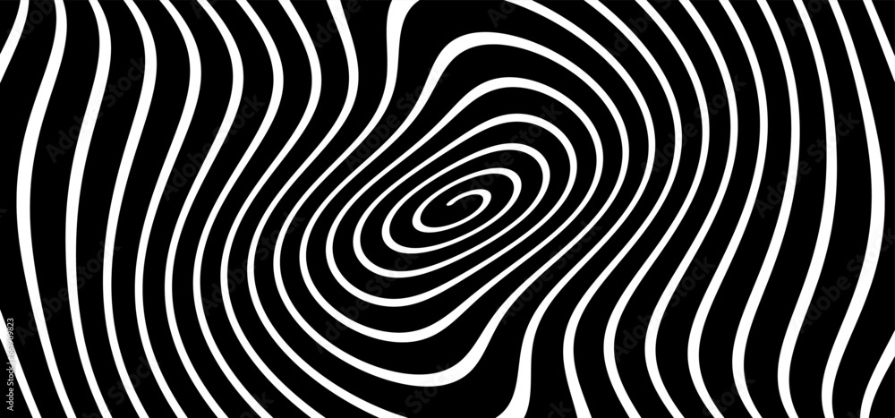 Hypnosis, hypnotic spiral line pattern. Circles patroon. Volute, spiral ...