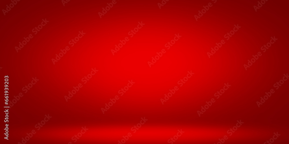 Abstract red gradient background, template for product presentation ...