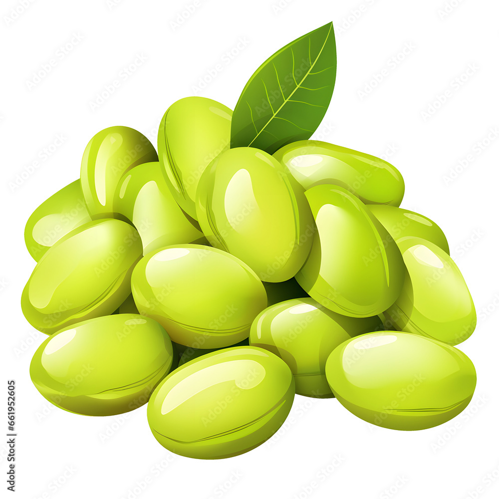 cartoon clipart of Lima Beans, food clipart, vegetables clipart, transparent background ...
