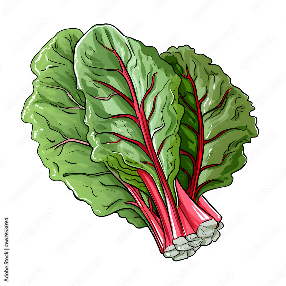 cartoon clipart of Chard, food clipart, vegetables clipart, transparent ...
