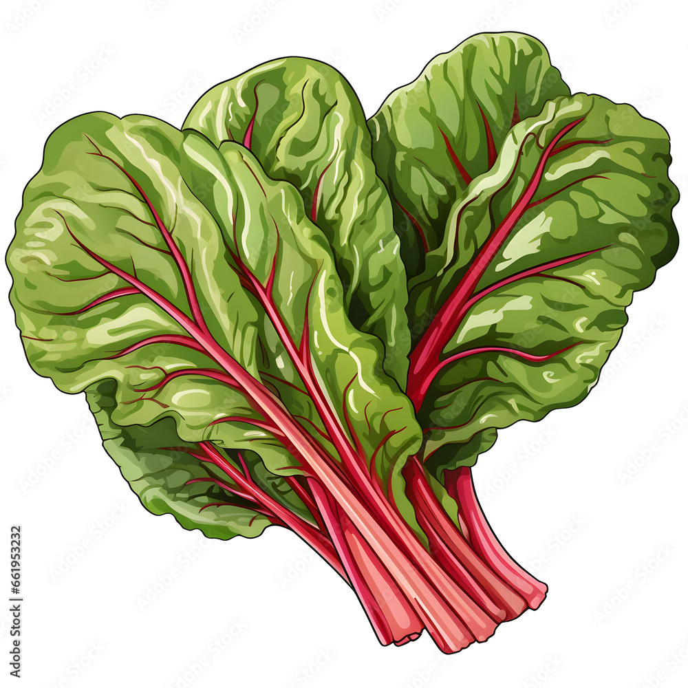 cartoon clipart of Chard, food clipart, vegetables clipart, transparent ...